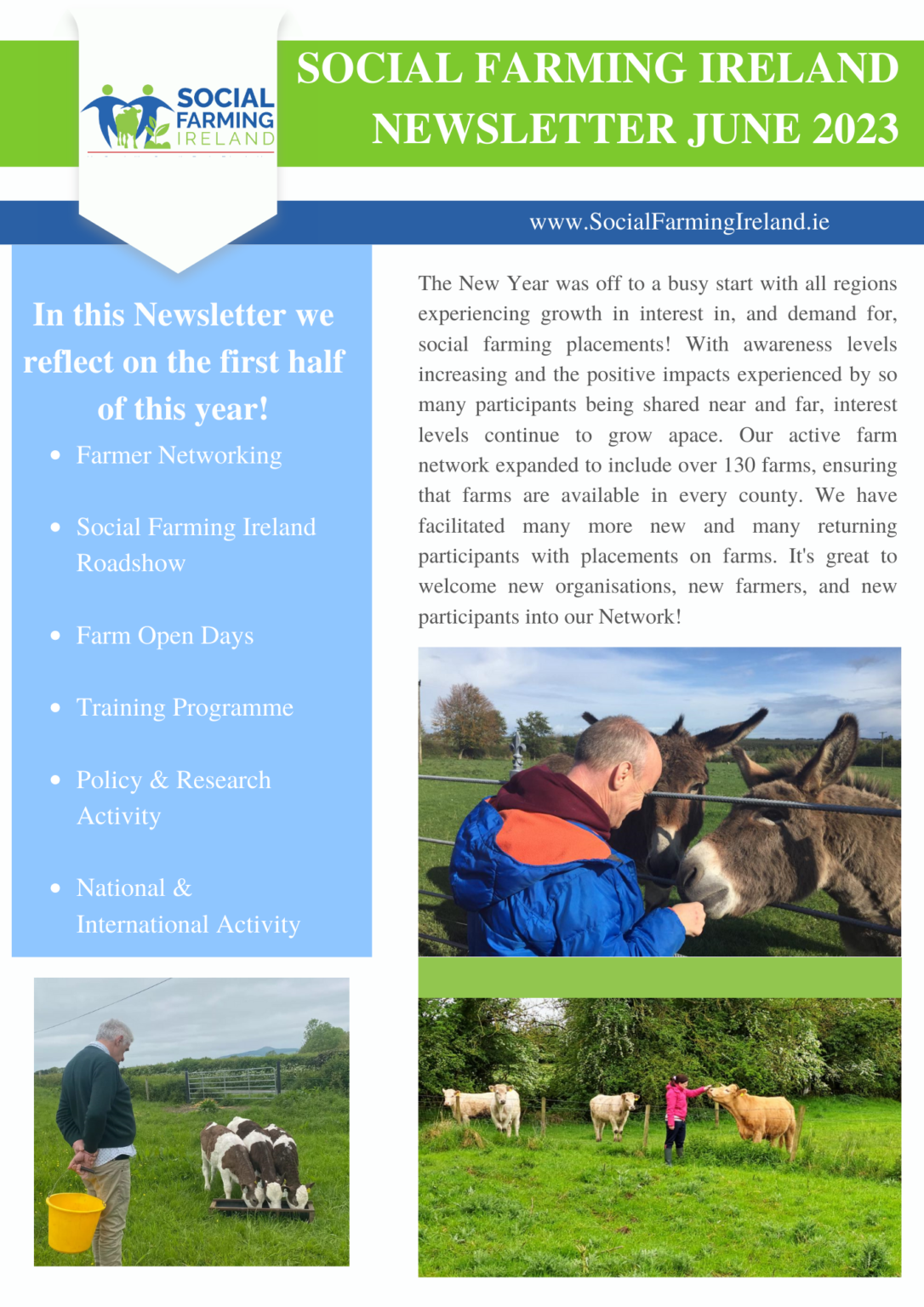Social Farming Ireland Mid-Year 2023 Newsletter - Social Farming Ireland