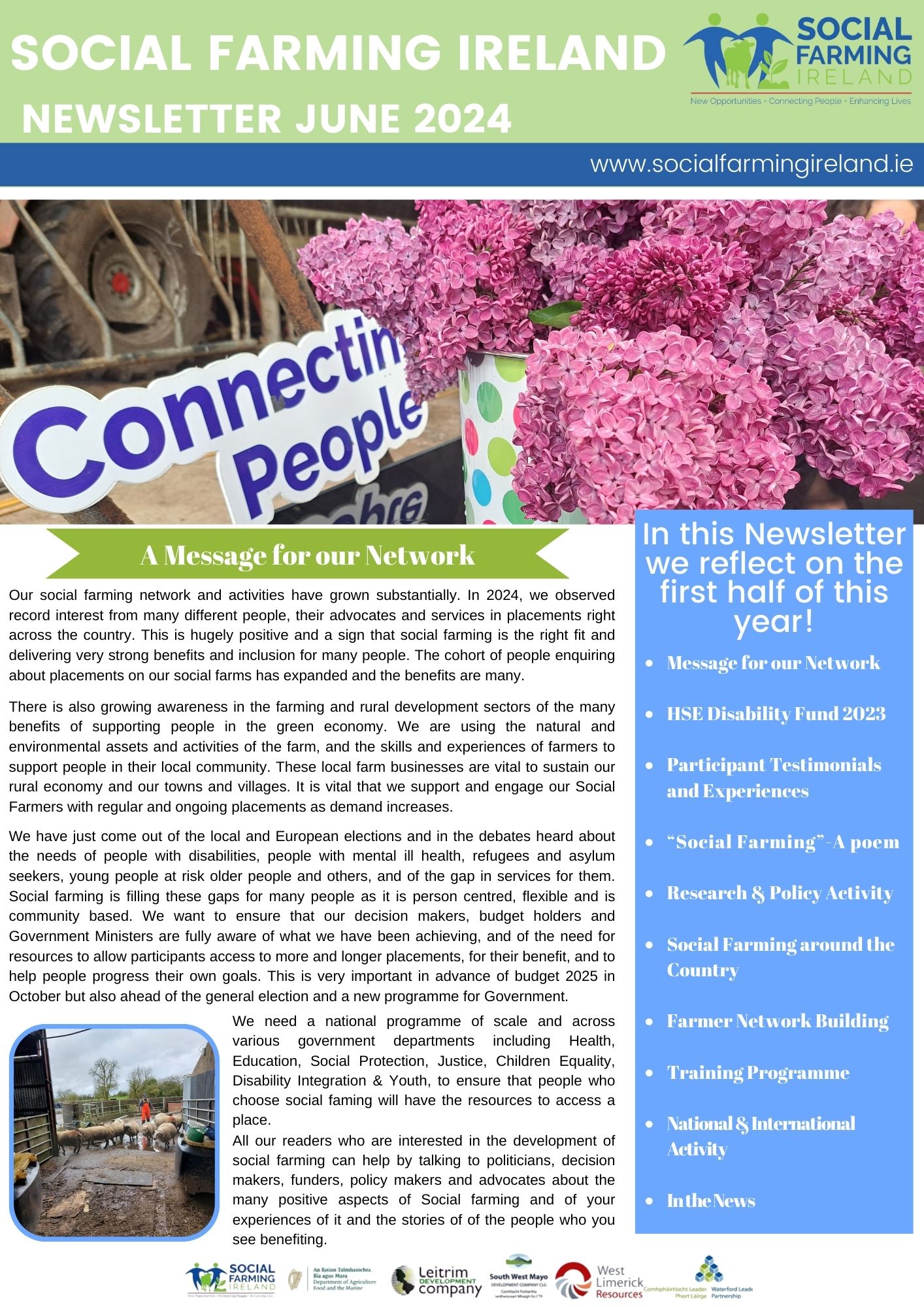Newsletters - Social Farming Ireland